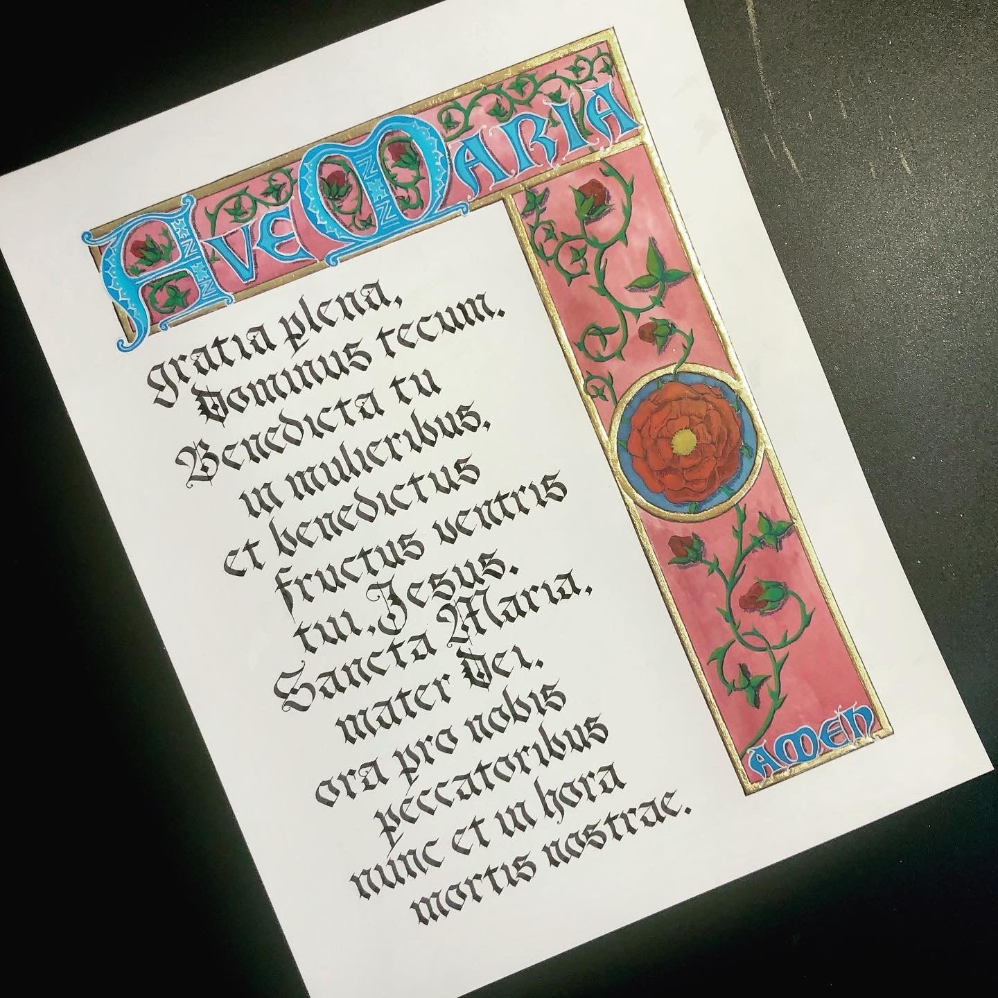 LettersToTheLord | Catholic Calligraphy and Illumination